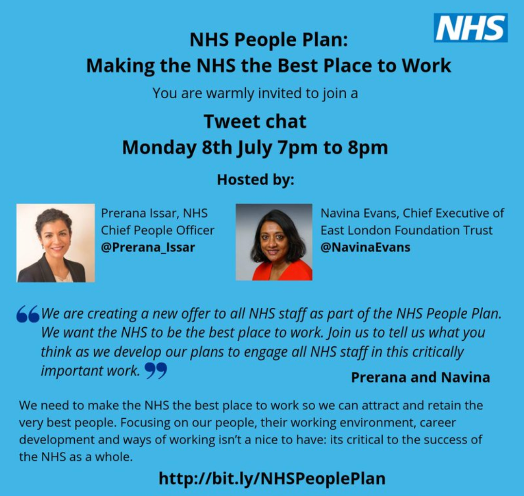 #OurNHSPeople – engagement and ideas about the NHS People Plan ...